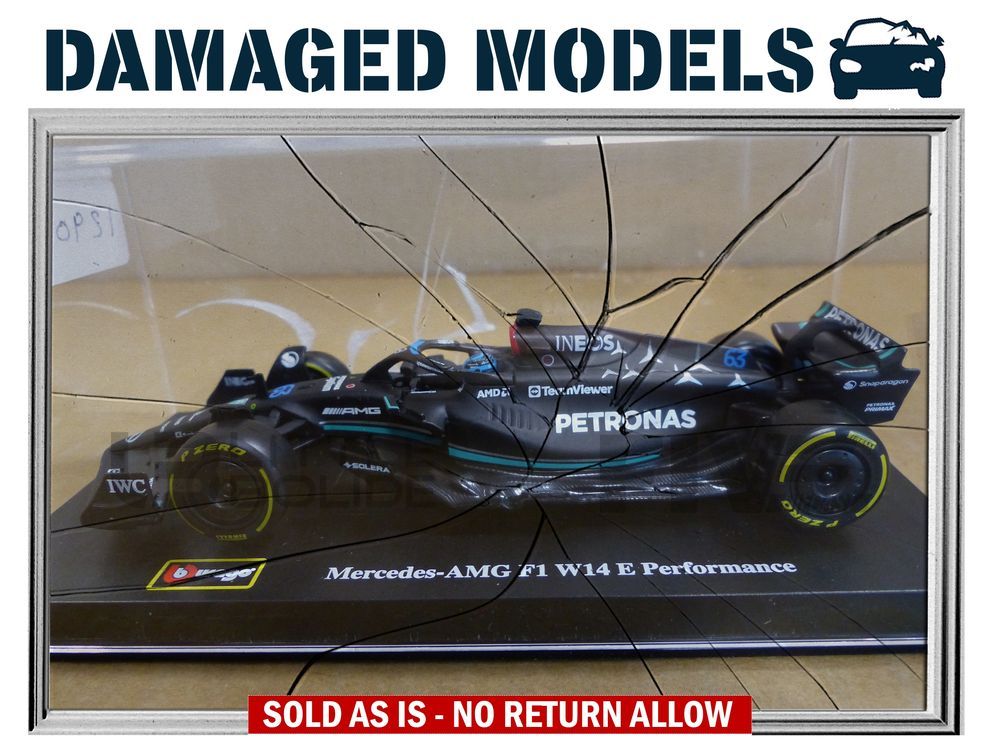 DAMAGED MODELS 1/43 – MERCEDES-AMG W14 – Season Car 2023 – 38081H/44 ...