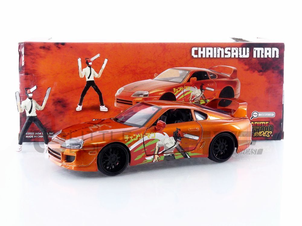 35181OR – JADA TOYS 1/24 - TOYOTA Supra with Chainsaw Man Figure - 1995 ...