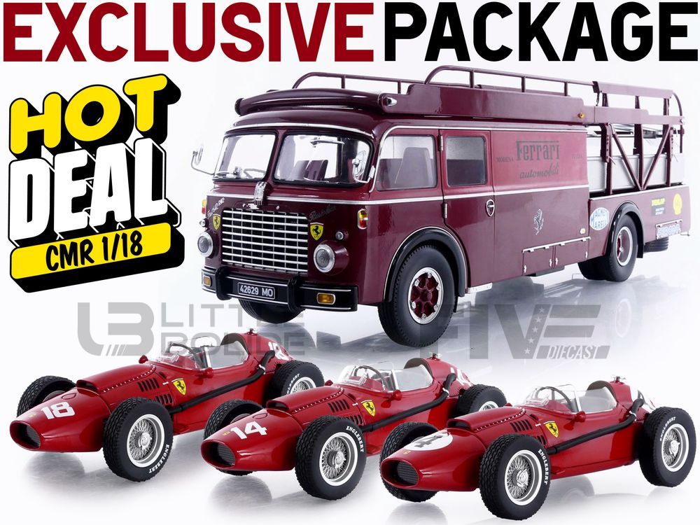 PK CMR140 56 60 64 – CMR 1/18 - FIAT 642 RN2 Bartoletti + 3x Ferrari ...
