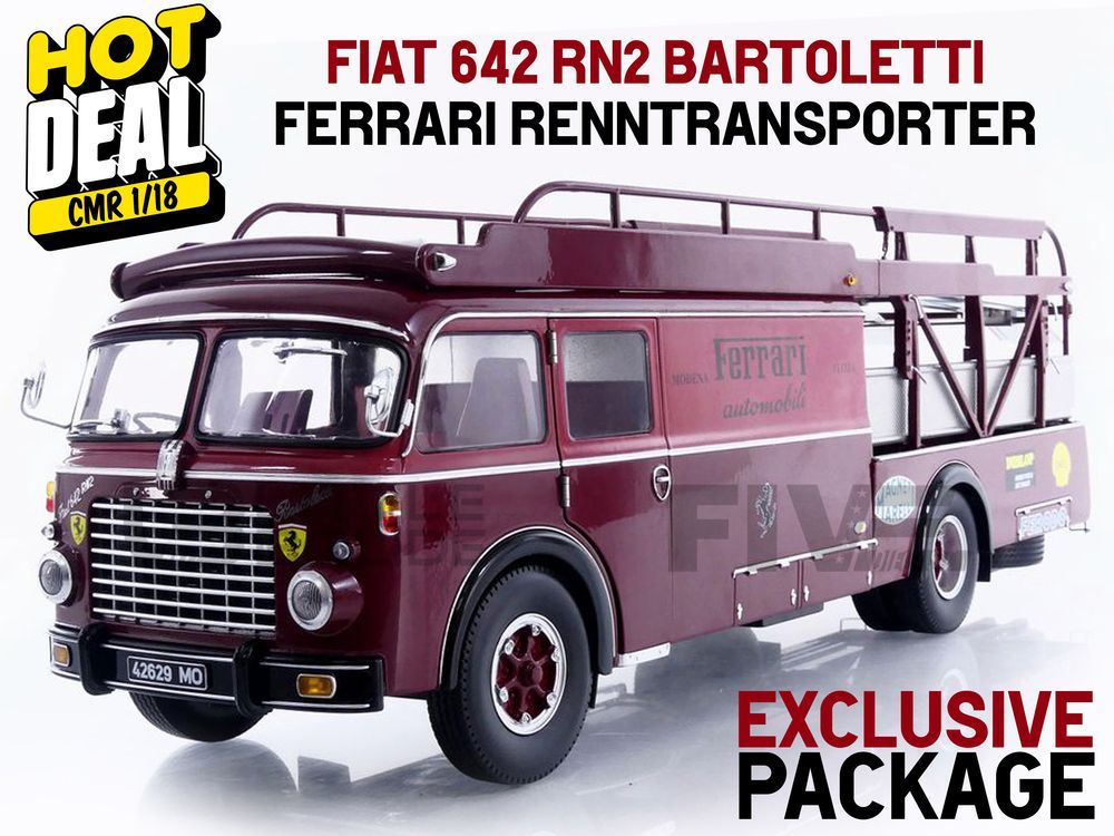 PK CMR140 56 60 64 – CMR 1/18 - FIAT 642 RN2 Bartoletti + 3x Ferrari ...